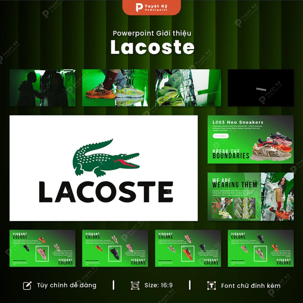 Mẫu Slide Powerpoint giới thiệu Lacoste | Tuyệt kỹ Powerpoint