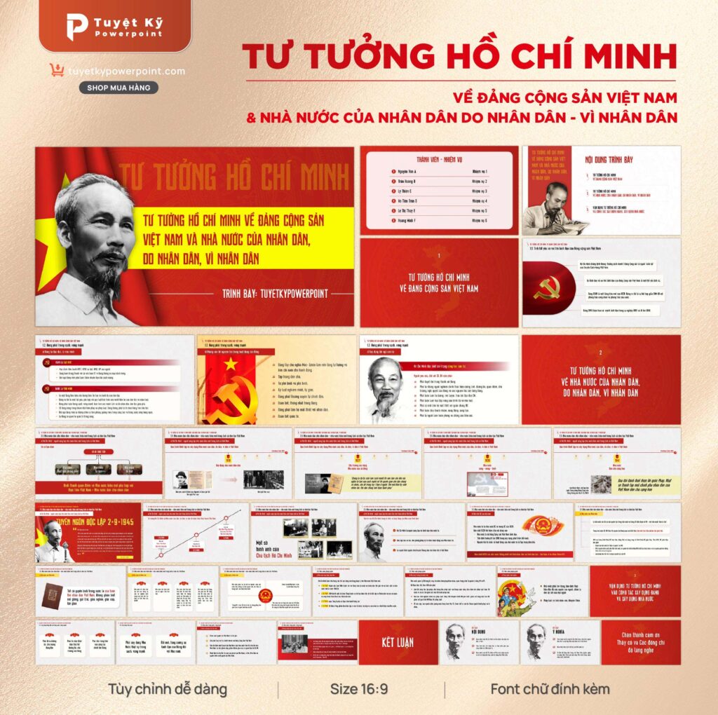 Mẫu Slide Quá trình hình thành và phát triển Tư tưởng Hồ Chí Minh | Tuyệt kỹ Powerpoint