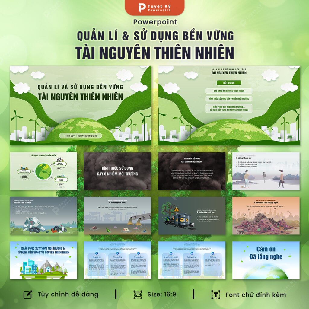 Mẫu Slide Bảo Vệ Môi Trường | Tuyệt kỹ Powerpoint