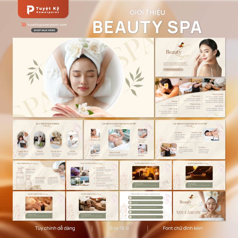 Mẫu Slide Powerpoint Giới thiệu Beauty Spa | Tuyệt kỹ Powerpoint