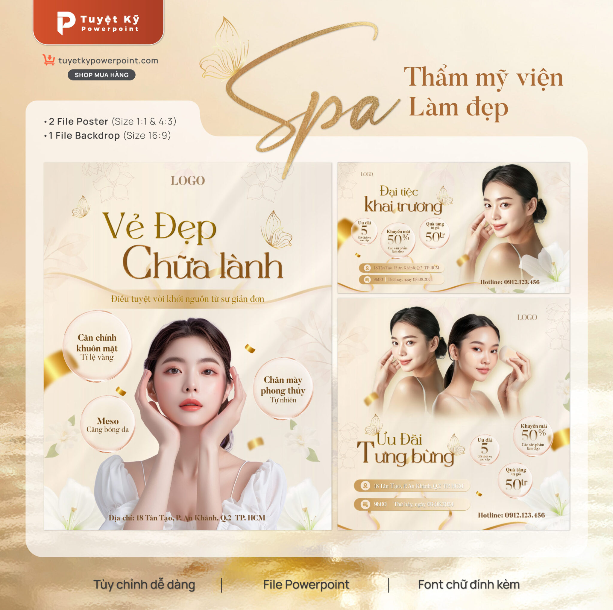 3 Mẫu Banner & Social Post Spa - Thẩm mỹ viện - Làm đẹp | Tuyệt kỹ ...