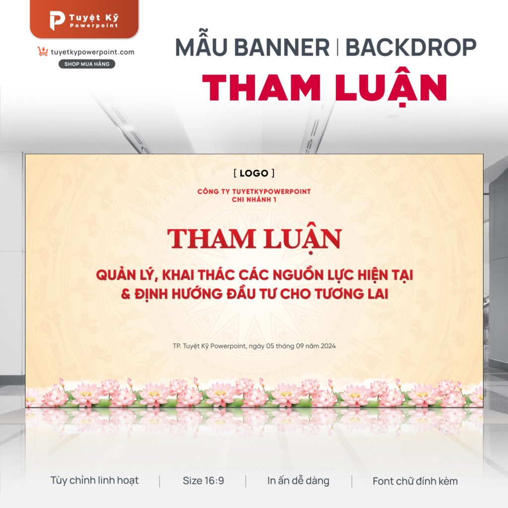 Mẫu Backdrop/Banner Kỷ niệm 50 năm Ngày giải phóng miền Nam, thống nhất ...