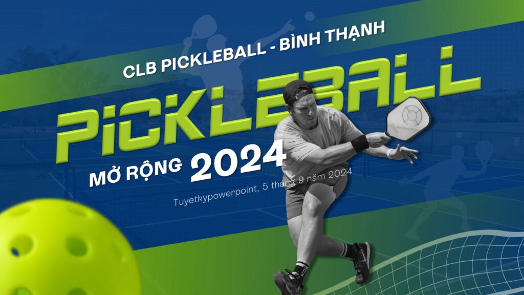 Mẫu Backrop / Banner Giải Pickleball | Tuyệt kỹ Powerpoint