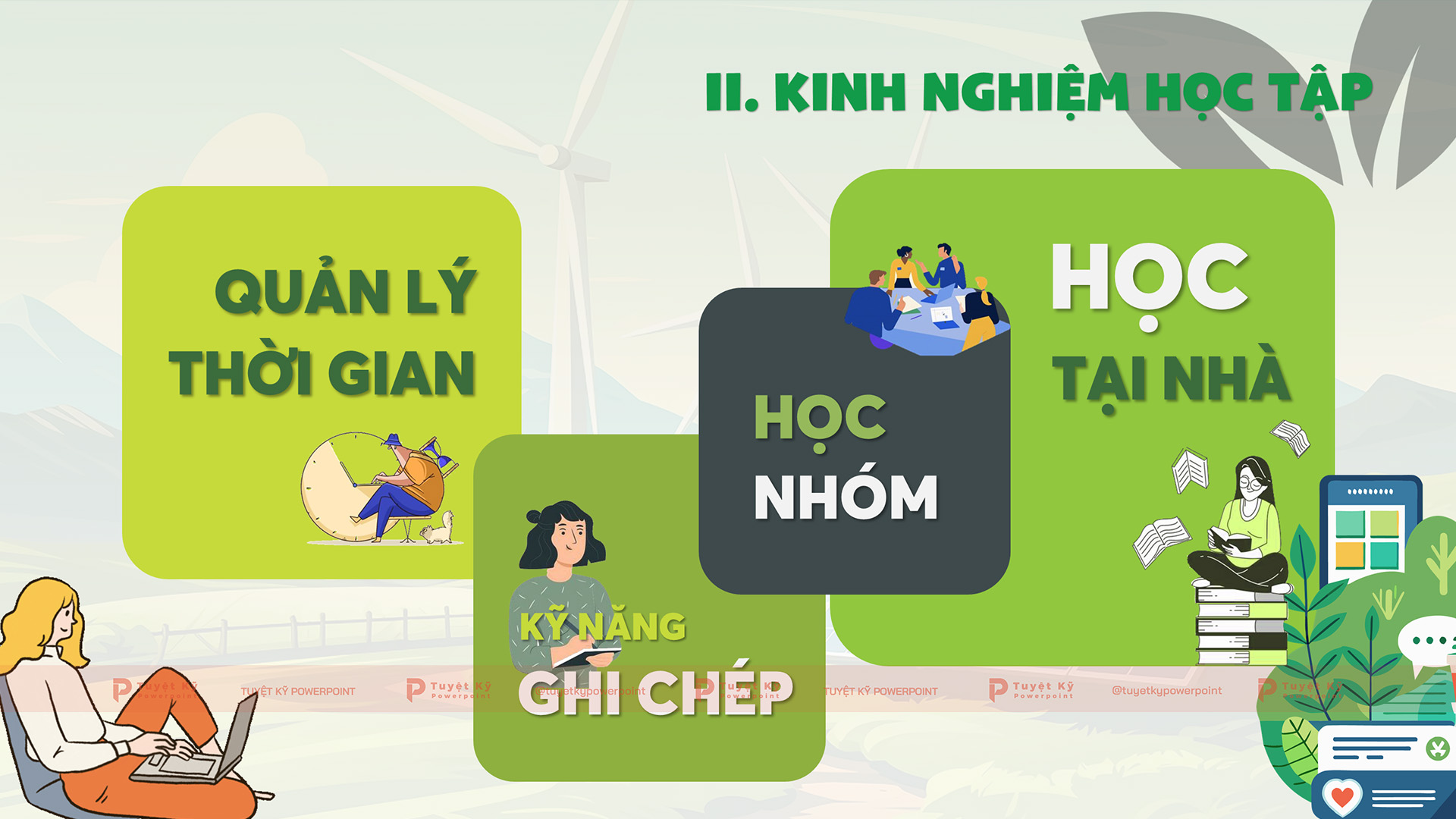Mẫu Slide Chia sẻ kinh nghiệm Học tập & Làm việc Ngành Quản lý Tài Nguyên Môi Trường (HSE ...