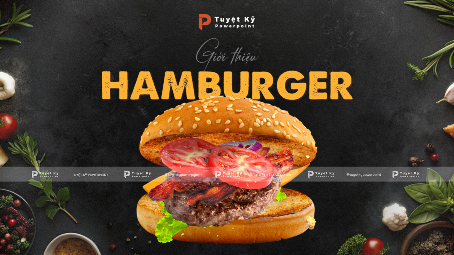 Mẫu Slide Hamburger | Tuyệt kỹ Powerpoint