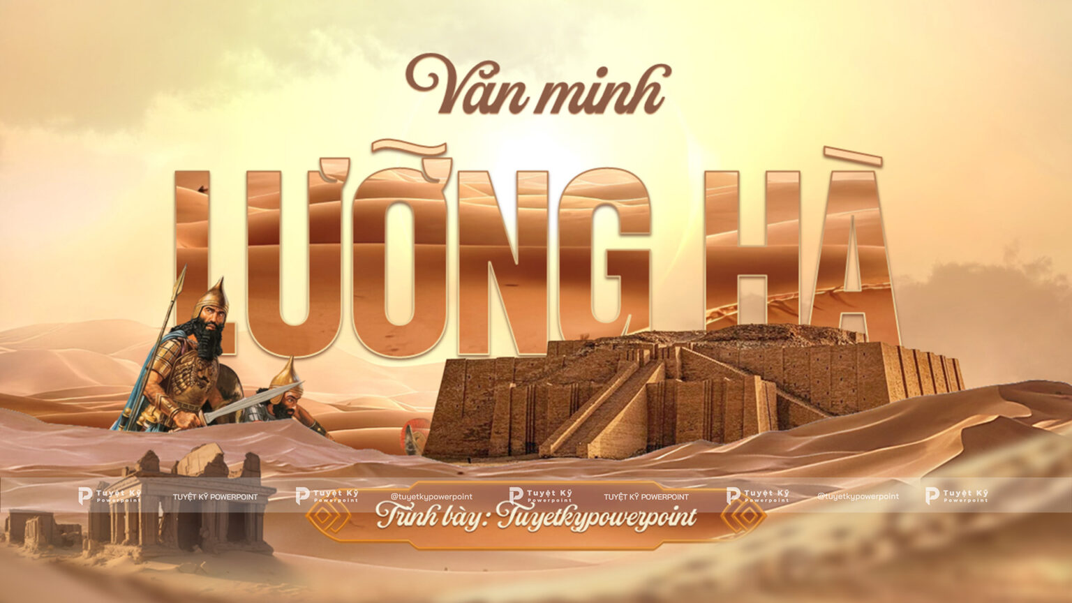 Mẫu Slide Văn minh Lưỡng Hà cổ đại | Tuyệt kỹ Powerpoint