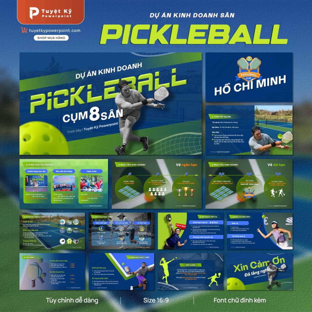 Mẫu Slide Pickleball | Tuyệt kỹ Powerpoint