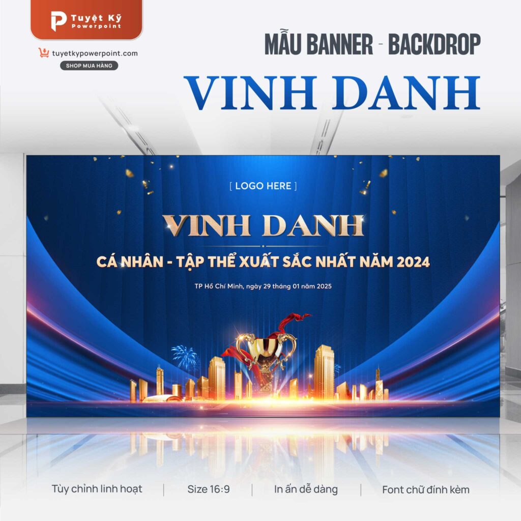 Mẫu Backdrop/Banner Tiệc Tất Niên – Mừng Xuân Bính Ngọ 2026