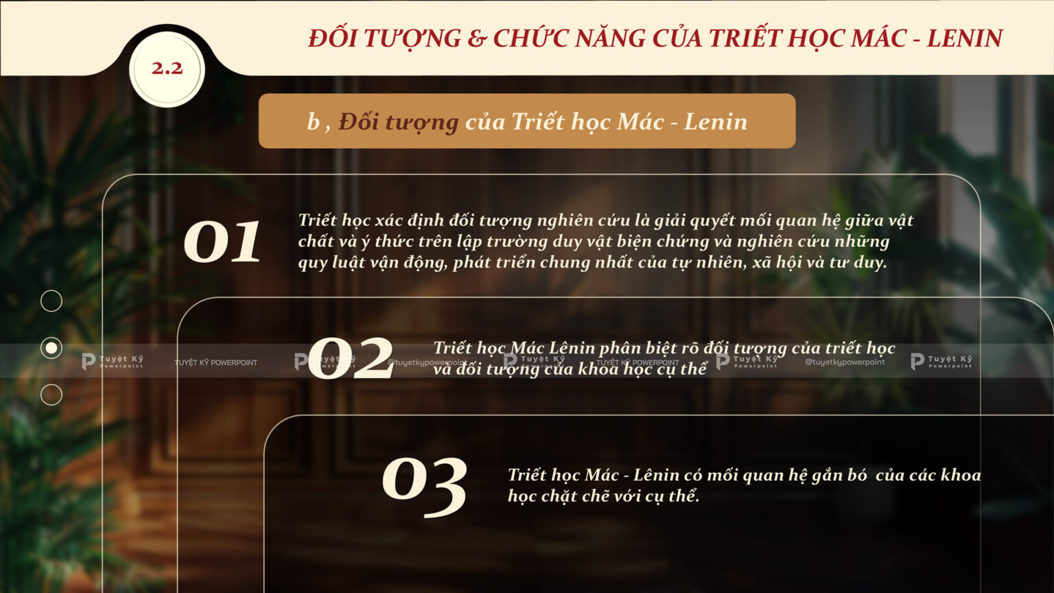 Mẫu Slide Triết học Mác - Lênin: Phần 2 - Vai trò triết học Mác-Lênin trong đời sống | Tuyệt kỹ ...