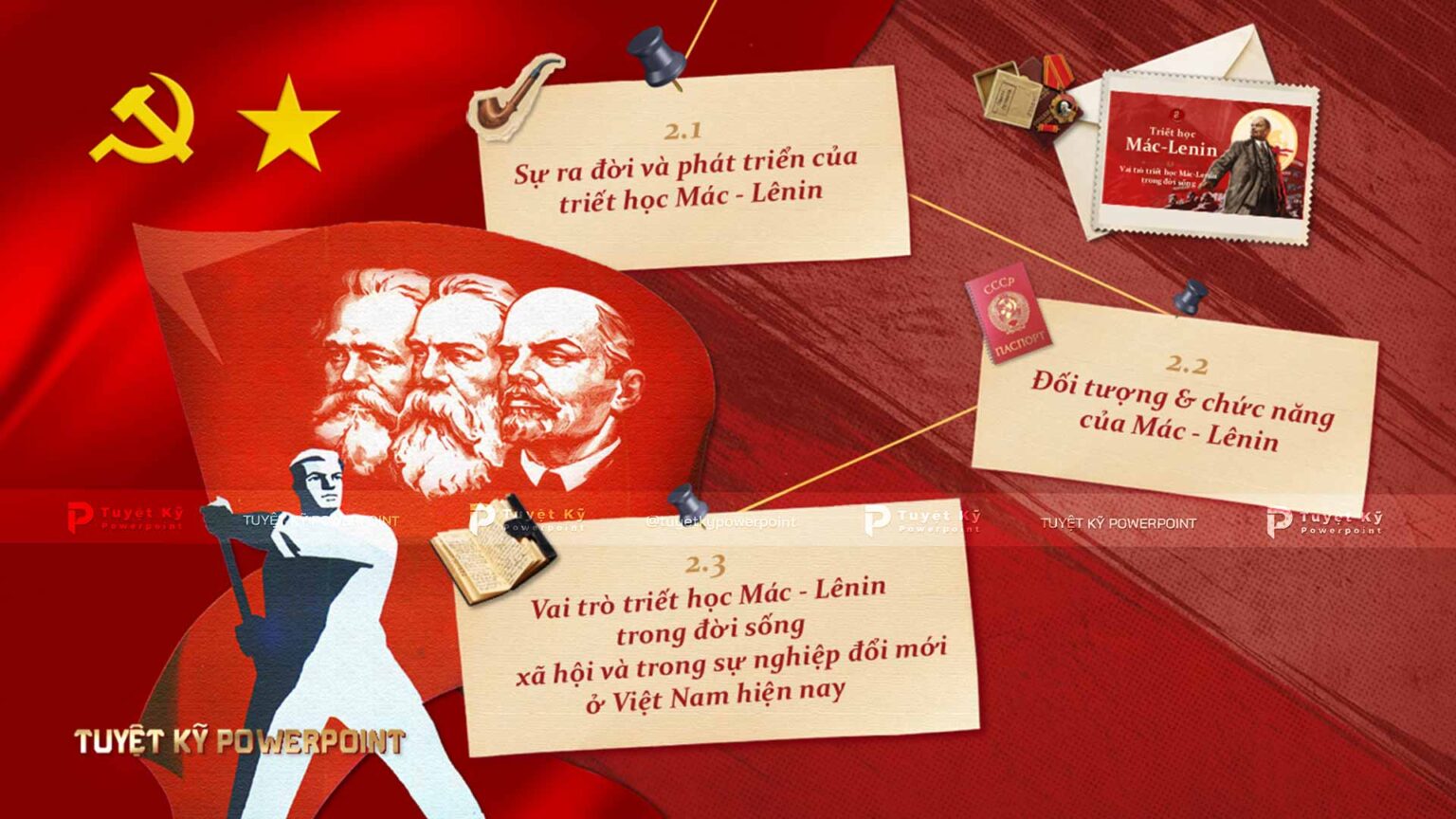 Mẫu Slide Triết học Mác - Lênin: Phần 2 - Vai trò triết học Mác-Lênin ...