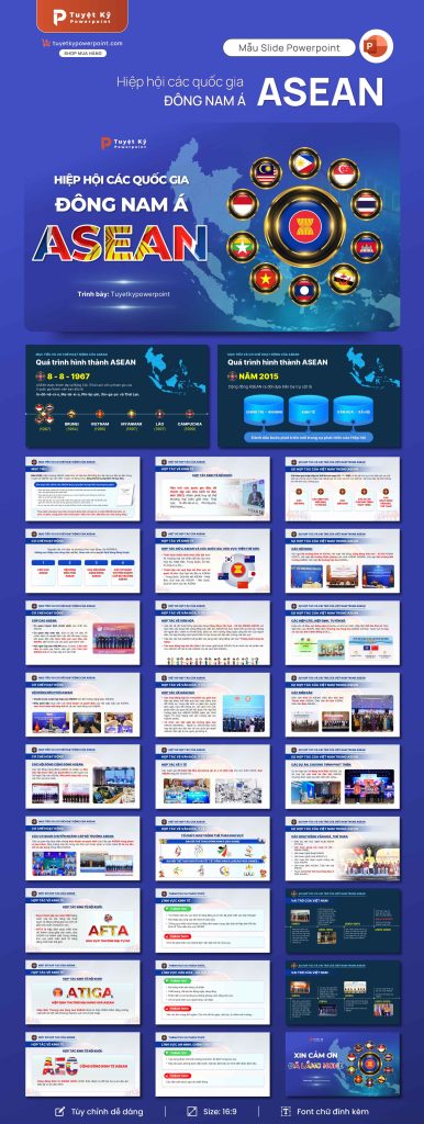 Mẫu Slide ASEAN - Hiệp hội các Quốc Gia Đông Nam Á | Tuyệt kỹ Powerpoint