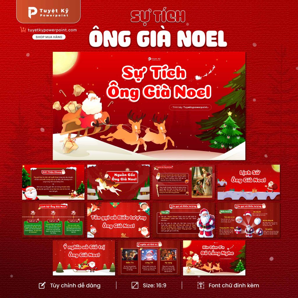 Mẫu Banner & Social post khuyến mãi Giáng Sinh | Tuyệt kỹ Powerpoint