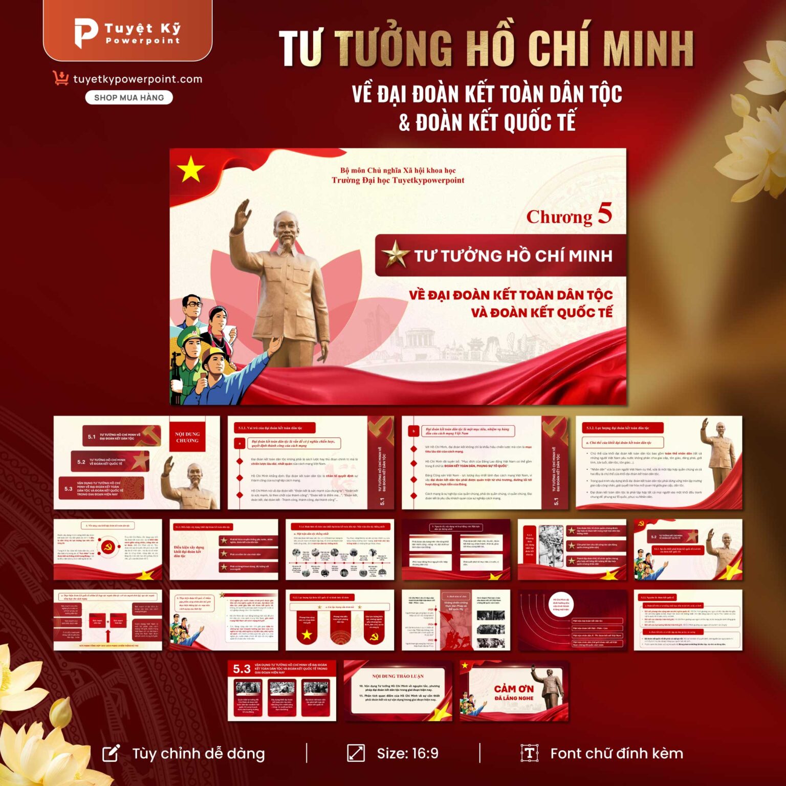 Mẫu Slide Tư Tưởng Hồ Chí Minh về Đại Đoàn Kết Dân Tộc và Đoàn Kết Quốc ...