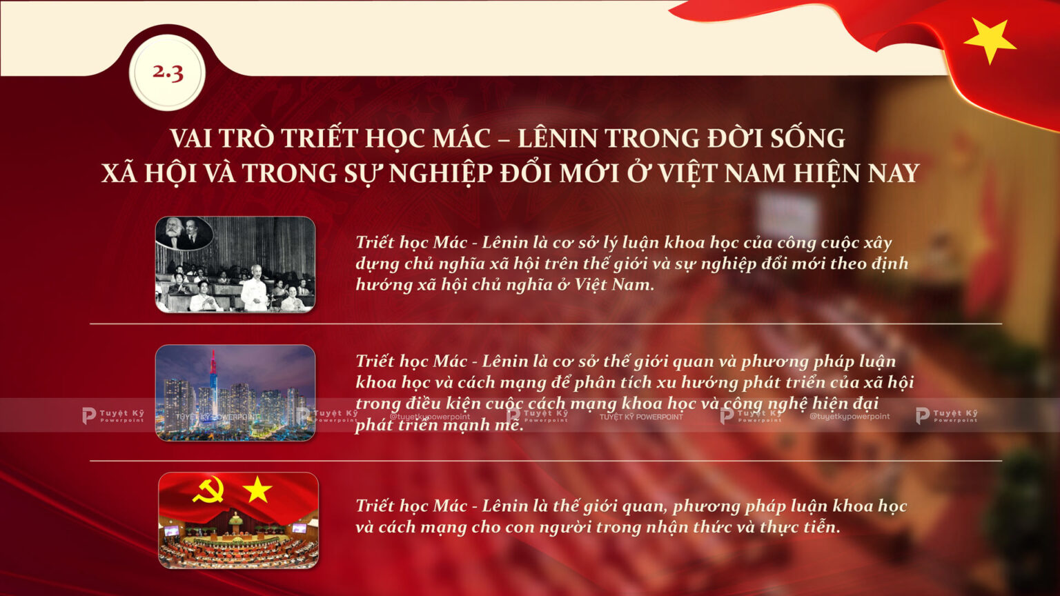 Mẫu Slide Triết học Mác - Lênin: Phần 2 - Vai trò triết học Mác-Lênin ...
