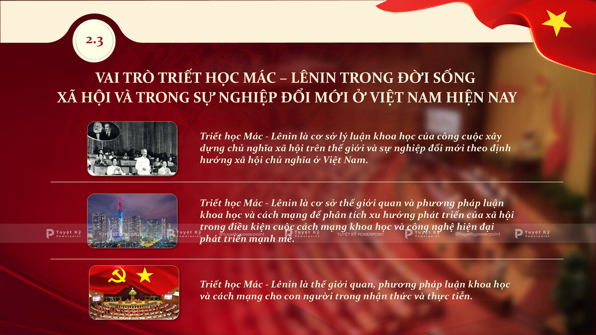 Mẫu Slide Triết học Mác - Lênin: Phần 2 - Vai trò triết học Mác-Lênin ...
