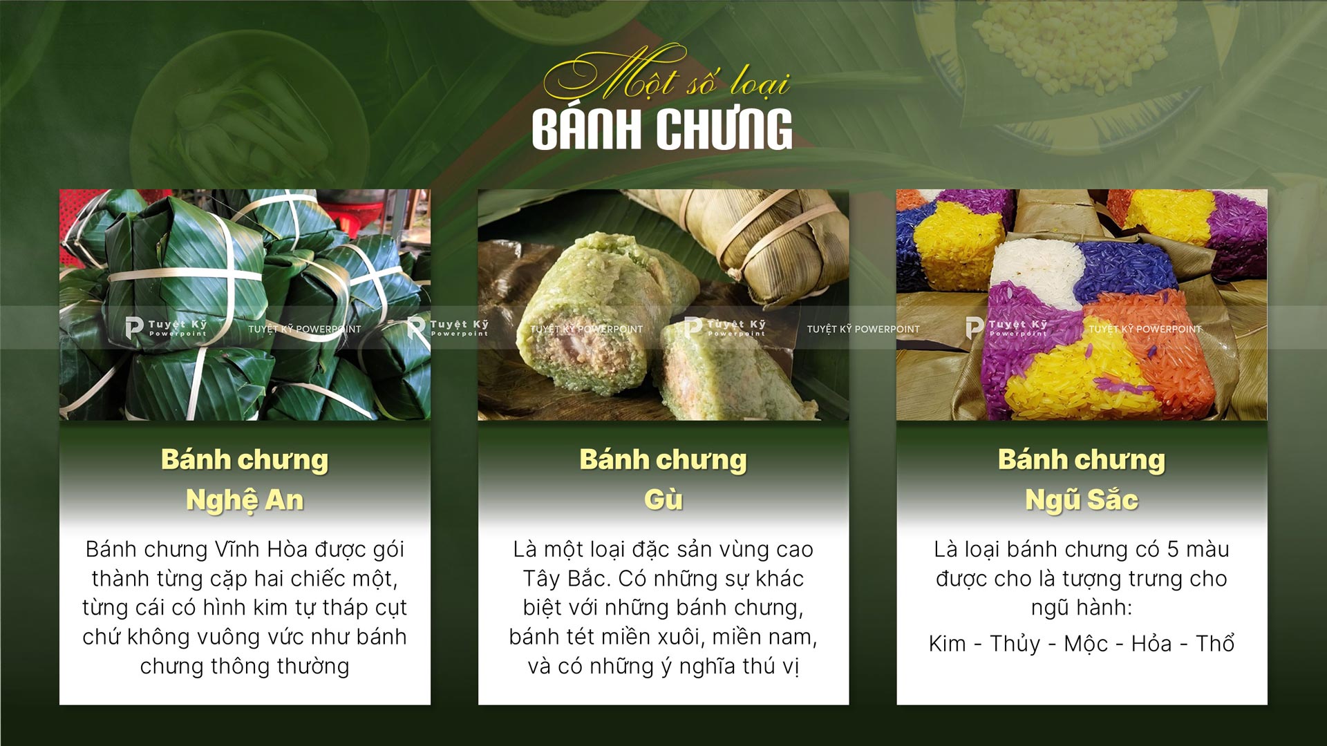 Mẫu slide Bánh Chưng | Tuyệt kỹ Powerpoint