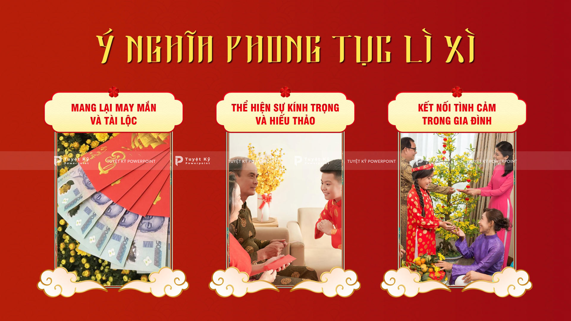 Mẫu slide Phong tục Lì Xì ngày Tết | Tuyệt kỹ Powerpoint