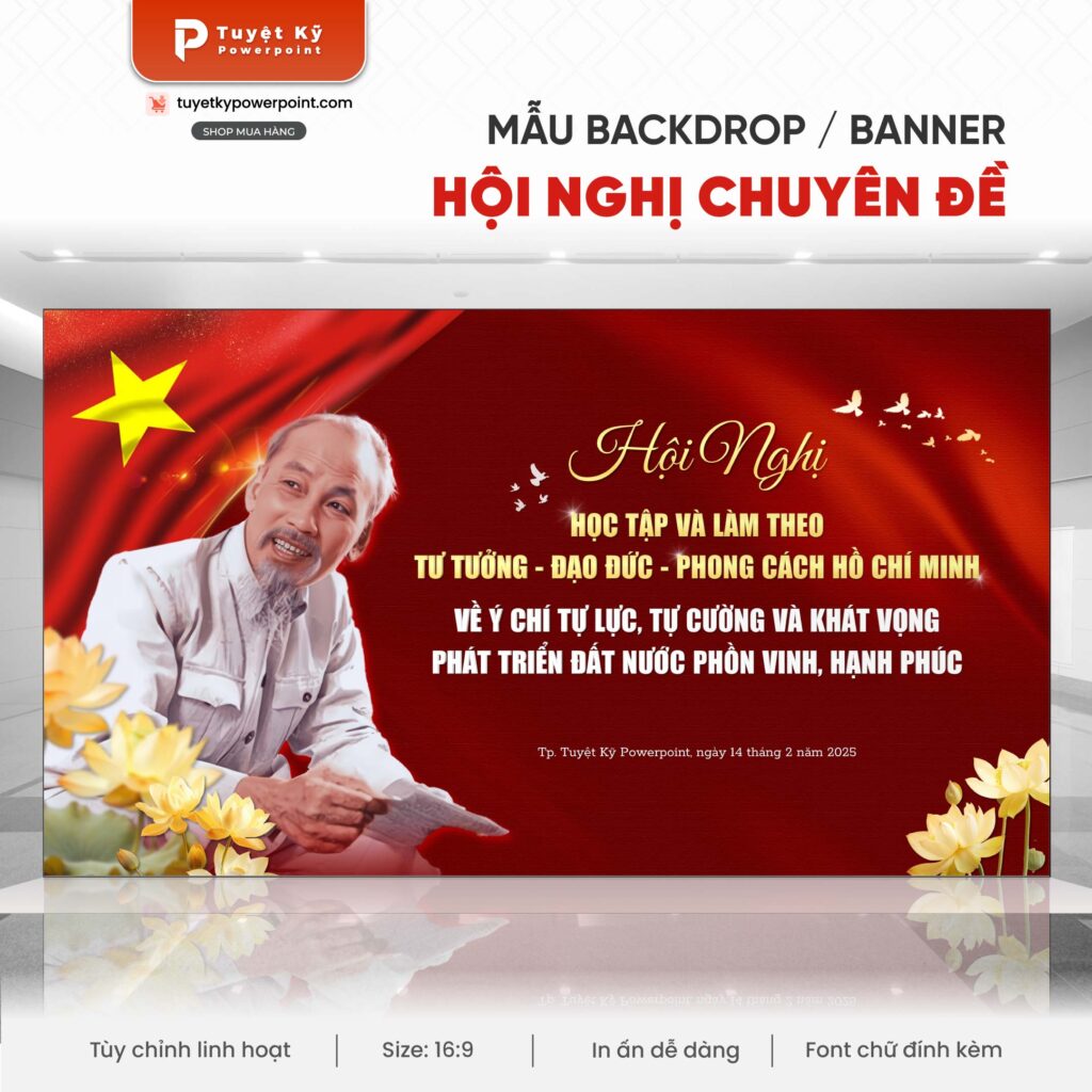 Backdrop/Banner Kỷ niệm 80 năm ngày 2/9 | Tuyệt kỹ Powerpoint