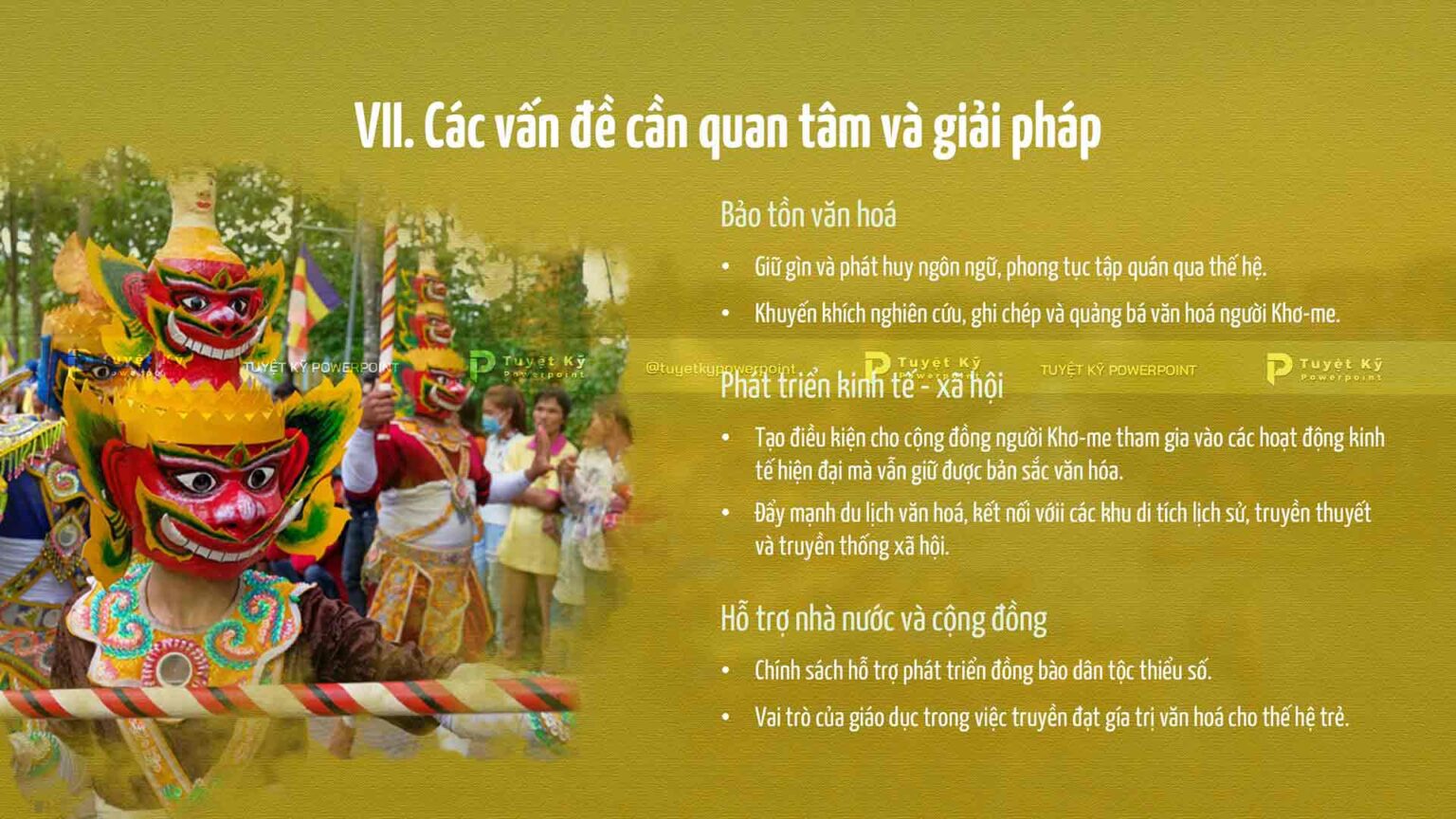 Mẫu Slide Người Dân tộc Khmer ở Việt Nam | Tuyệt kỹ Powerpoint