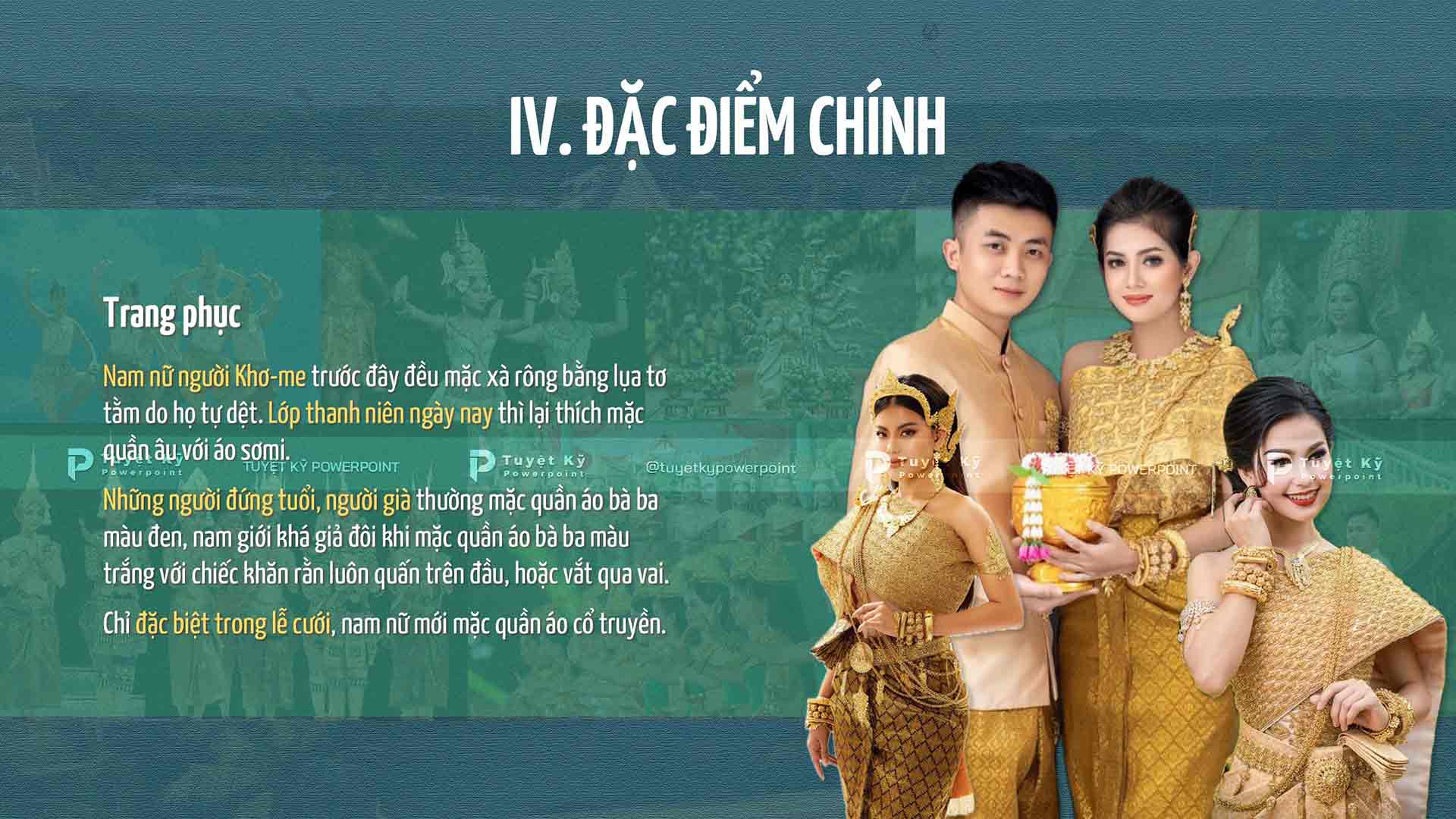 Mẫu Slide Người Dân tộc Khmer ở Việt Nam | Tuyệt kỹ Powerpoint