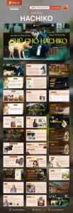 Mẫu Slide Giới thiệu Tác phẩm đã được chuyển thể thành phim: Chú Chó Hachiko | Tuyệt kỹ Powerpoint