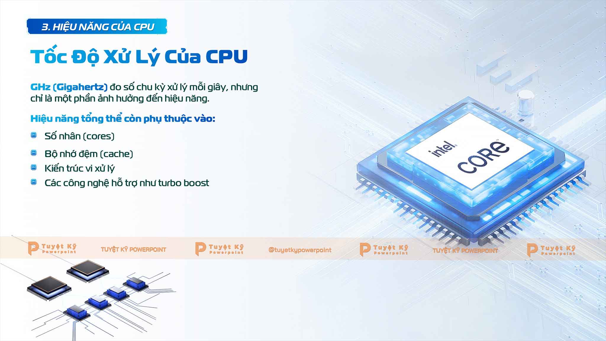 Mẫu Slide Tổng quan về CPU | Tuyệt kỹ Powerpoint