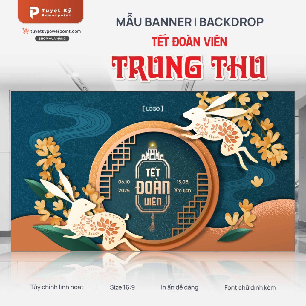Mẫu Backdrop/Banner Trung Thu – Mid Autumn Festival