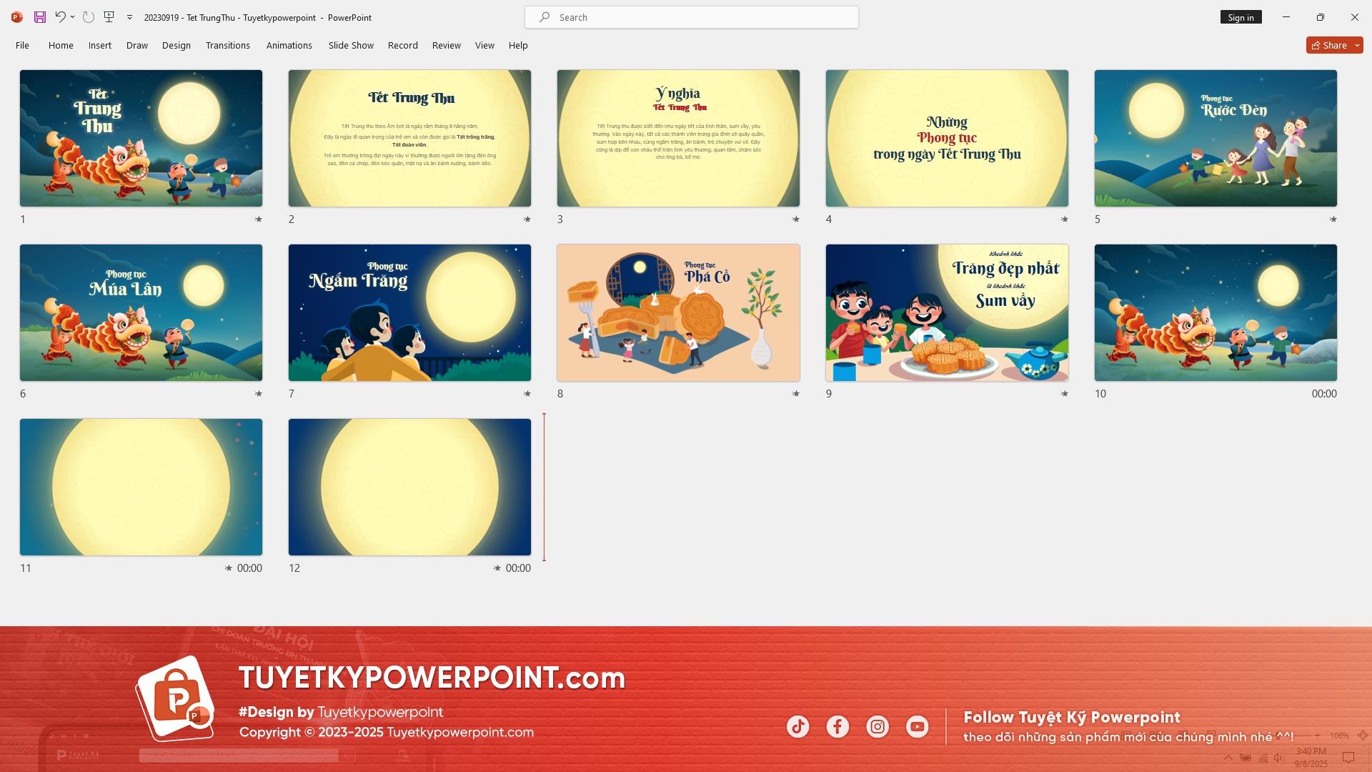 Tổng hợp Mẫu Slide, Backdrop, Banner, Poster Trung Thu đẹp