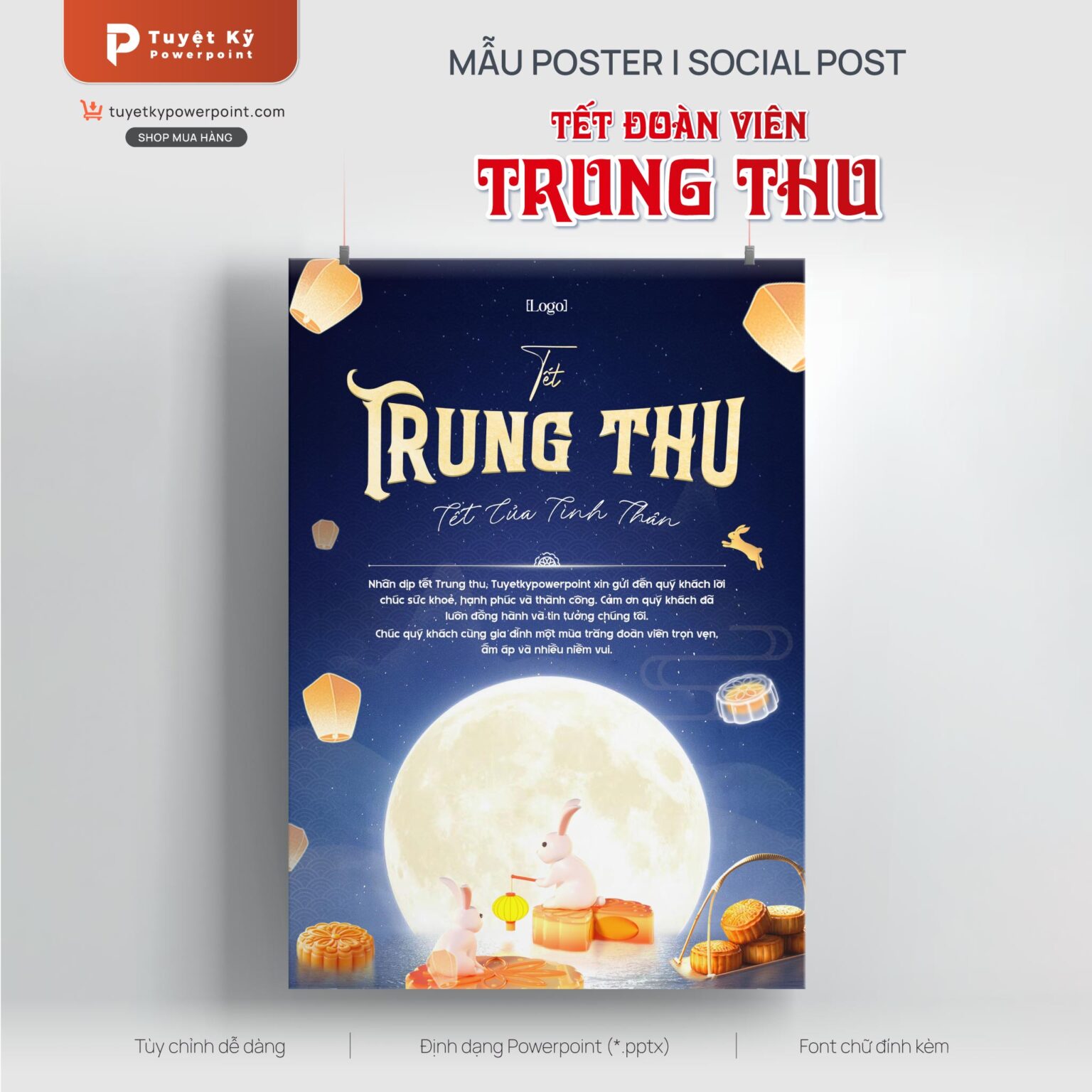 Mẫu Slide Powerpoint Tết Trung Thu | Tuyệt kỹ Powerpoint