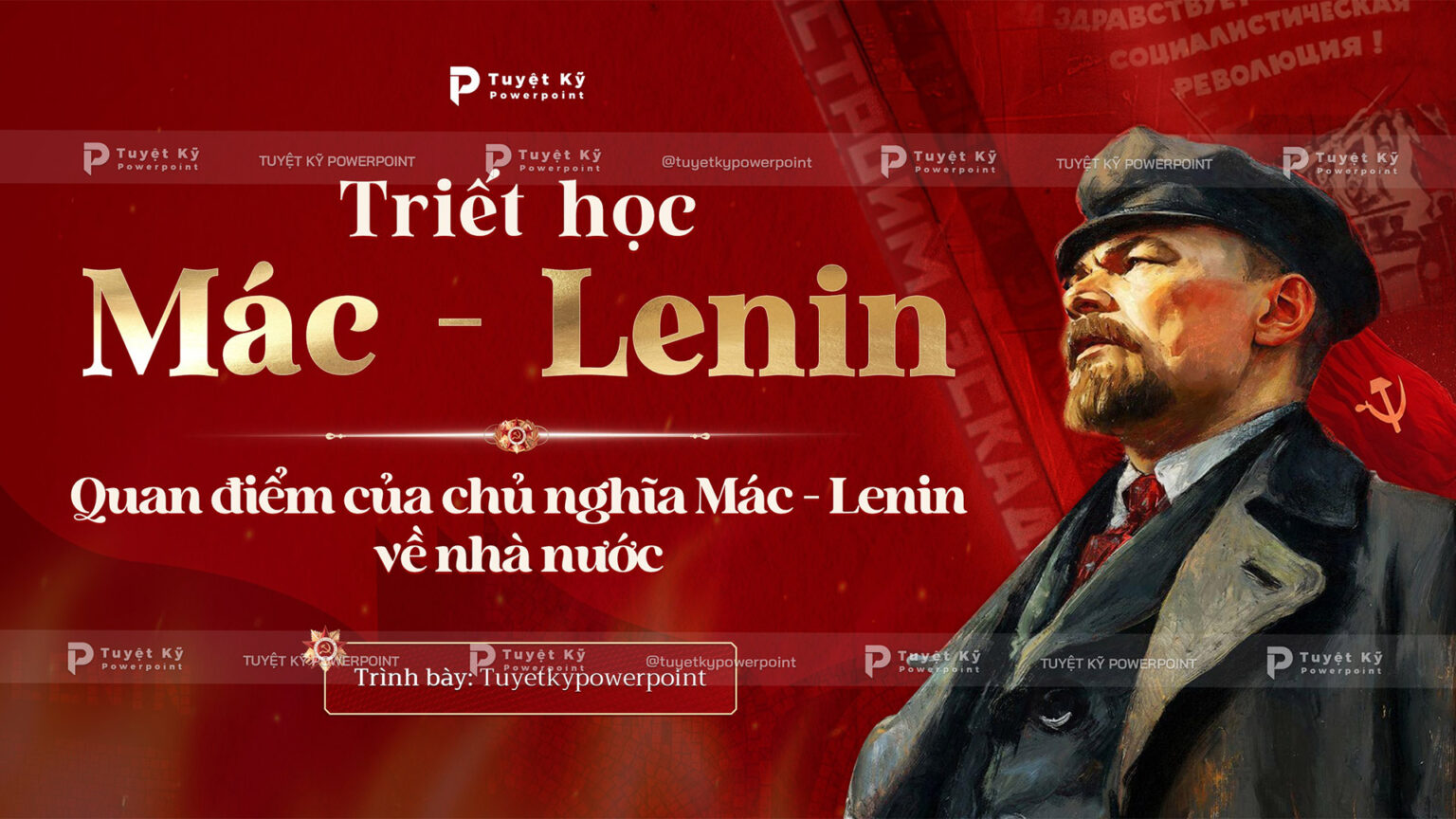Mẫu Slide Triết học Mác – Lênin đẹp, trực quan & dễ hiểu