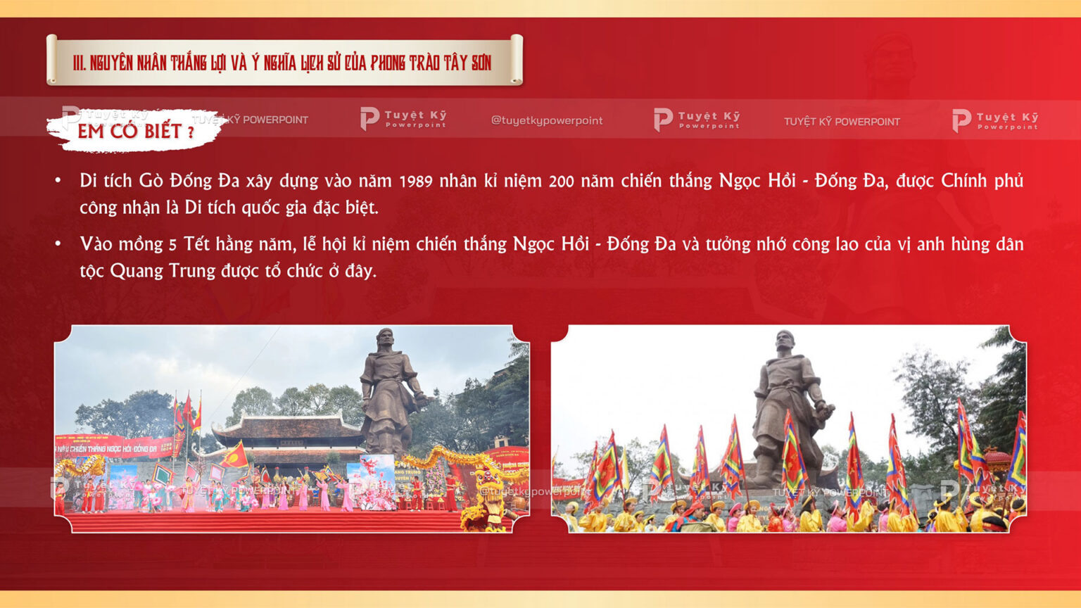 Mẫu Slide Lịch sử: Phong trào Tây Sơn | Tuyệt kỹ Powerpoint