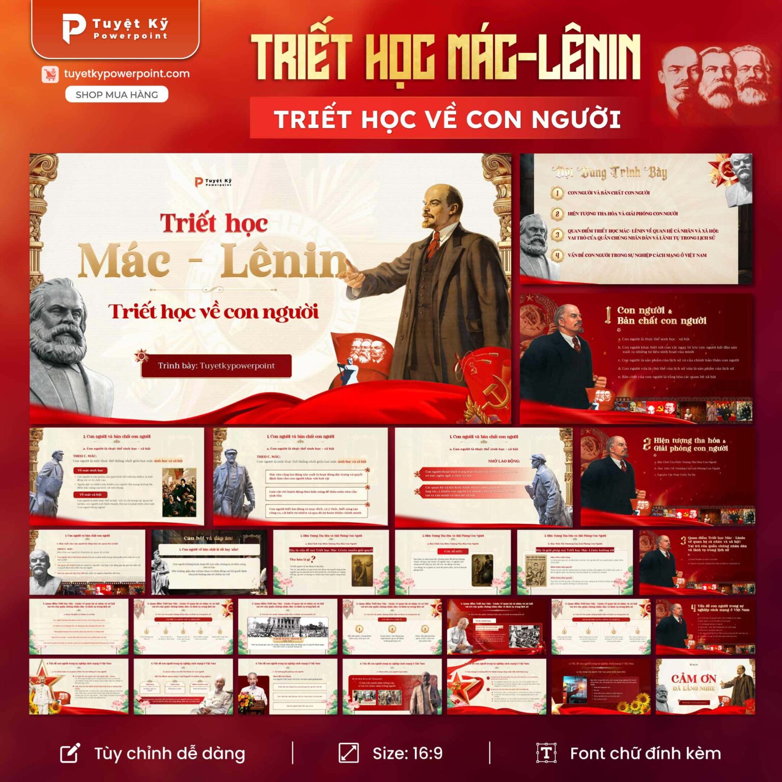 Slide Triết học Mác - Lênin: Triết học về Con người