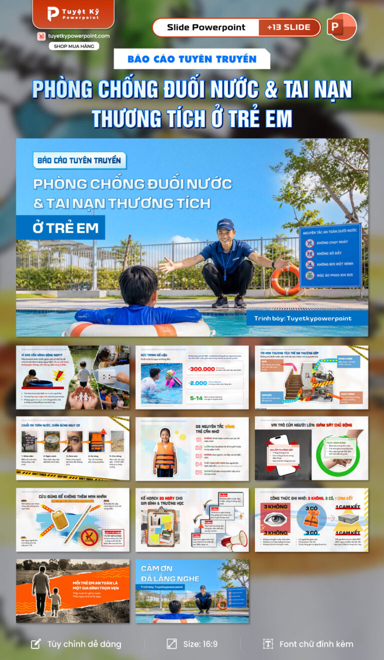 Slide Tuyên Truyền Phòng Chống Đuối Nước & Tai Nạn Thương Tích Ở Trẻ Em